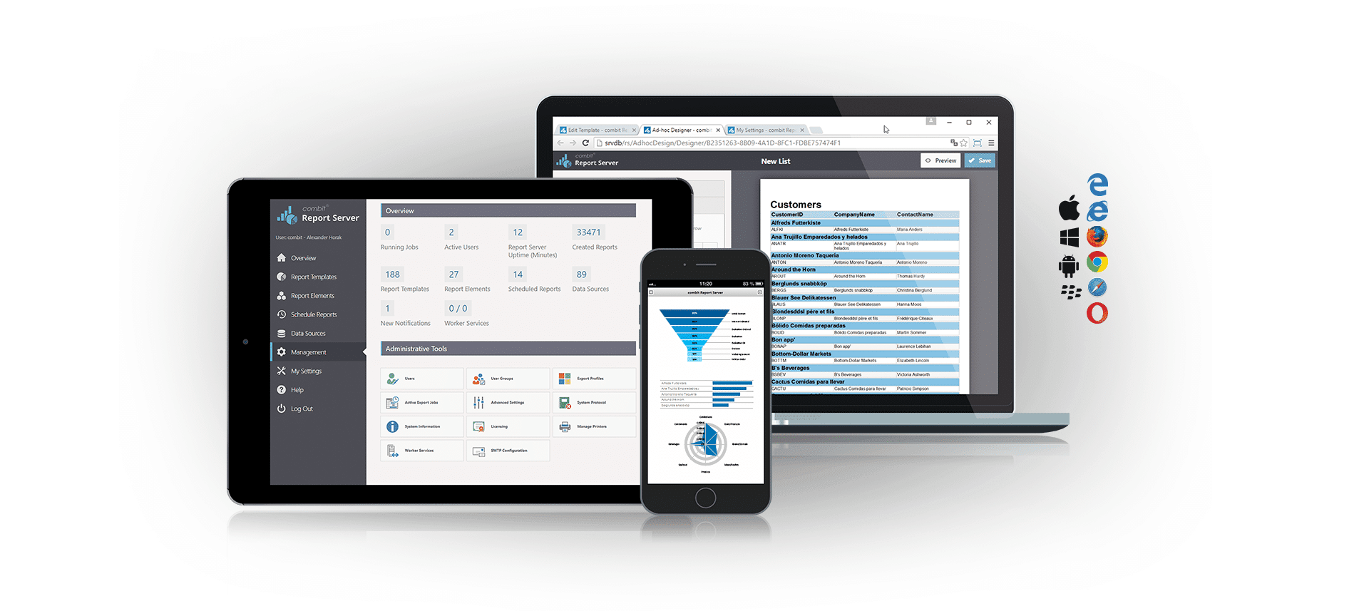 Web & Cloud Reporting pour ASP.NET/MVC avec List & Label